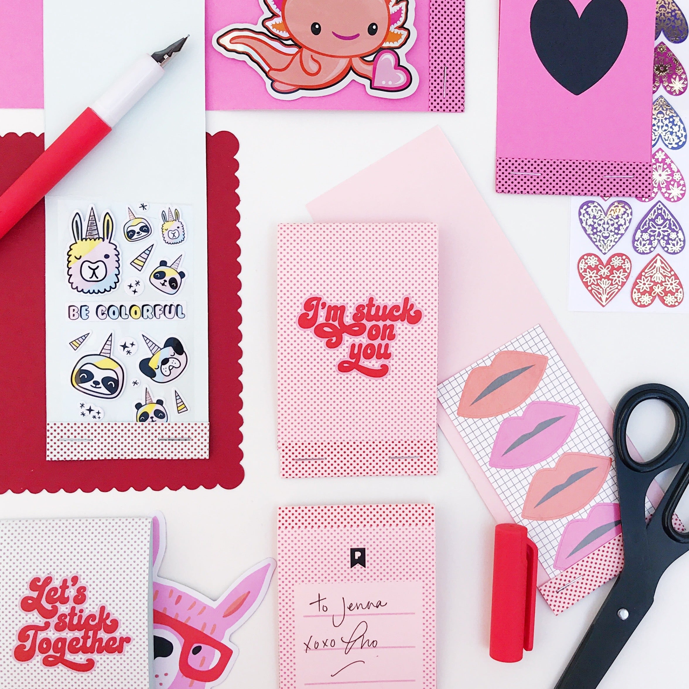 FREE Valentines Printable: Sticker Matchbooks!