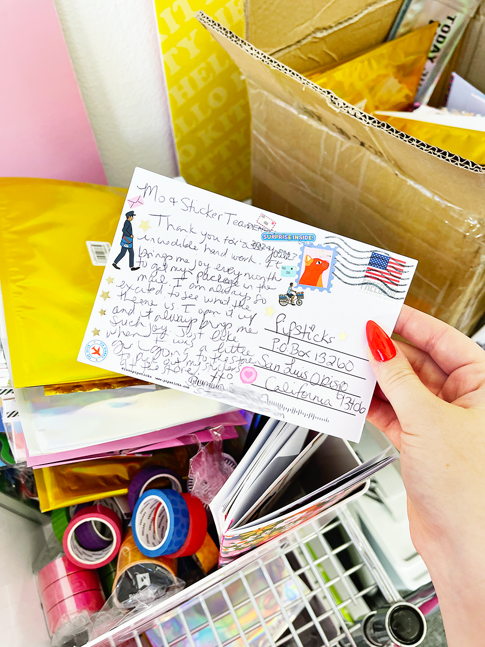 FanMail Friday: Sticker the Rainbow