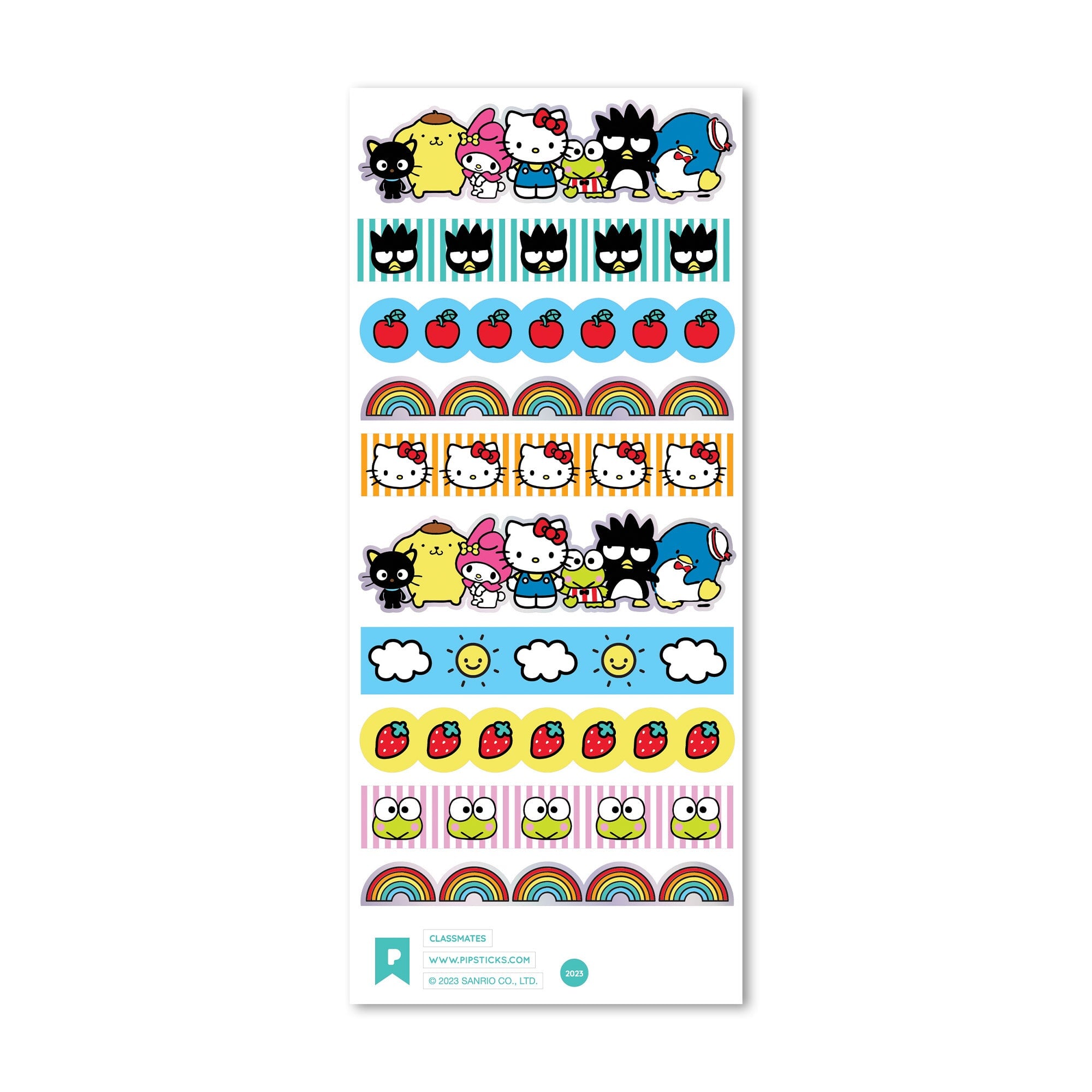 School Bus Rules Hello Kitty Sticker Pack