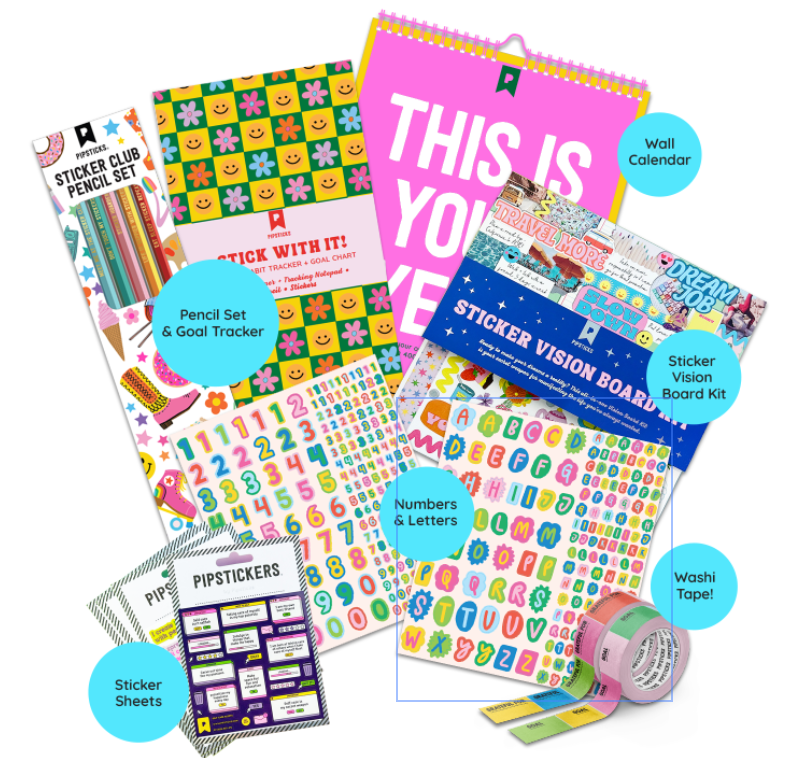 Monthly Sticker Club for Adults