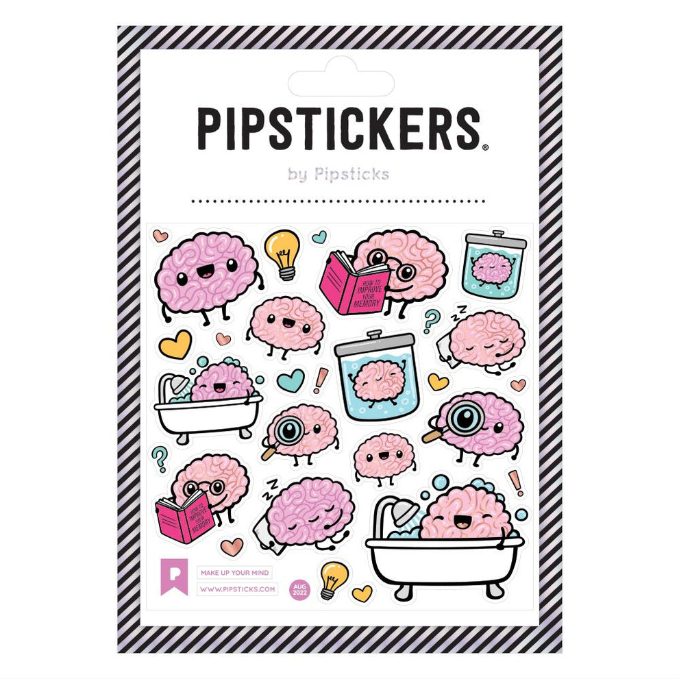 Cute Kawaii Brains Stickers