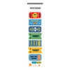 Colorful Ticket Stickers