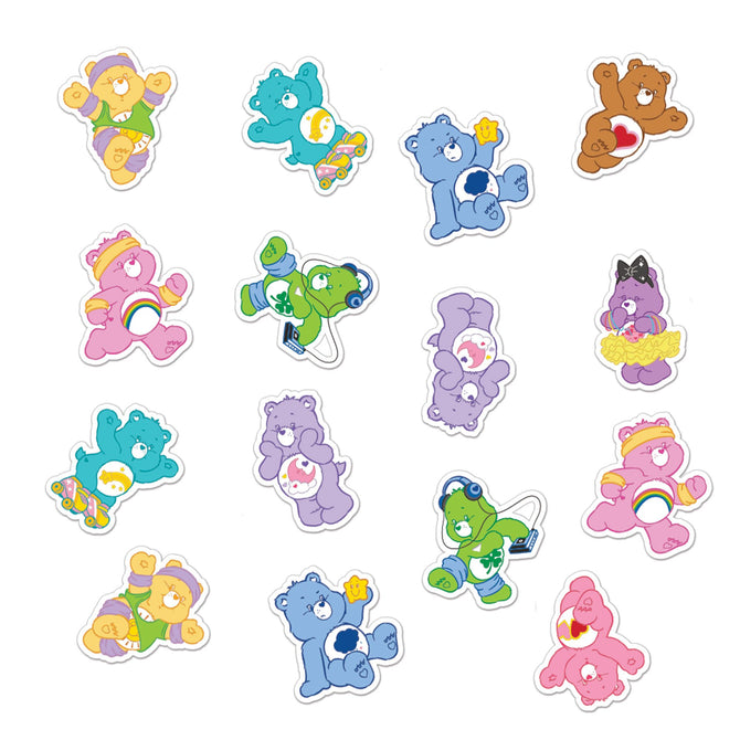 Rainbow Care Bears Sticker Flakes