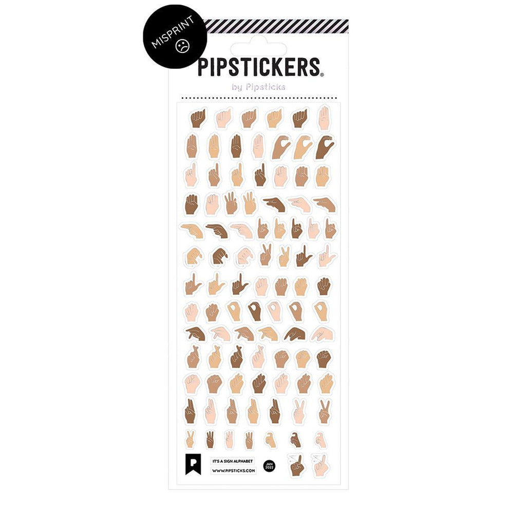 Sign Language Alphabet Stickers