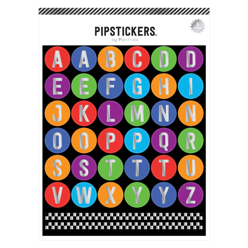 Colorful Balloons Alphabet Stickers