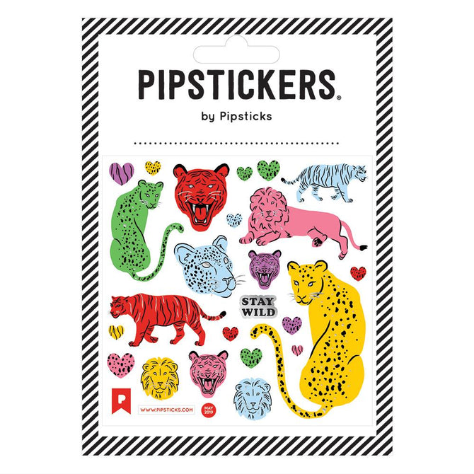 Colorful Wild Cats Stickers